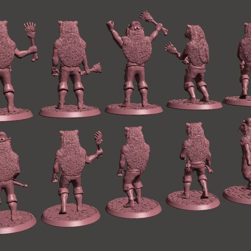 Download free 3D printer files Wendol Bear Warrior - Eaters of the Dead ...