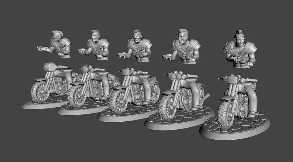 Free STL file 28mm Post Apocalyptic Biker Punk Gang Member - FWW ...