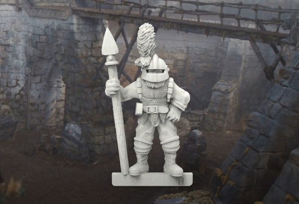 Free STL file Black Pikeman - 28mm Model・3D print model to download・Cults