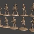 Download free 3D printer designs 28mm Undead Skeleton Pirate Miniature ...