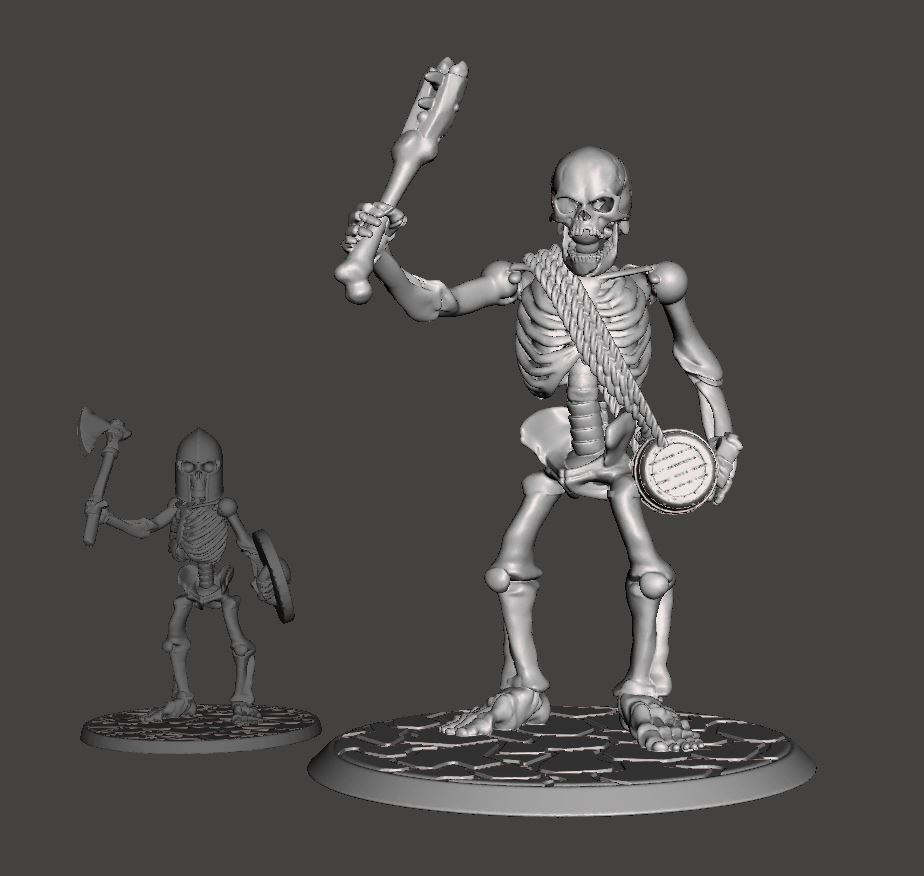 Free STL file 28mm Skeleton Army Undead Giant 💀・3D printable object to ...