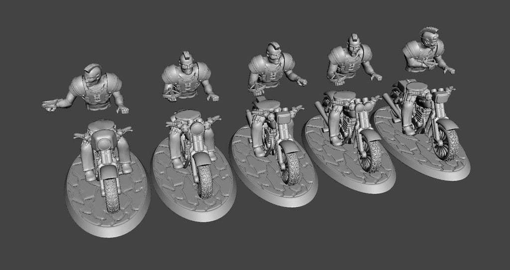 Free STL file 28mm Post Apocalyptic Biker Punk Gang Member - FWW ...