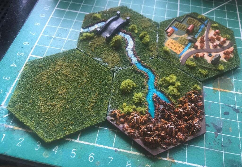 Free STL file Wargaming Hex Tiles / Mighty Empires - Plains / Blank ...