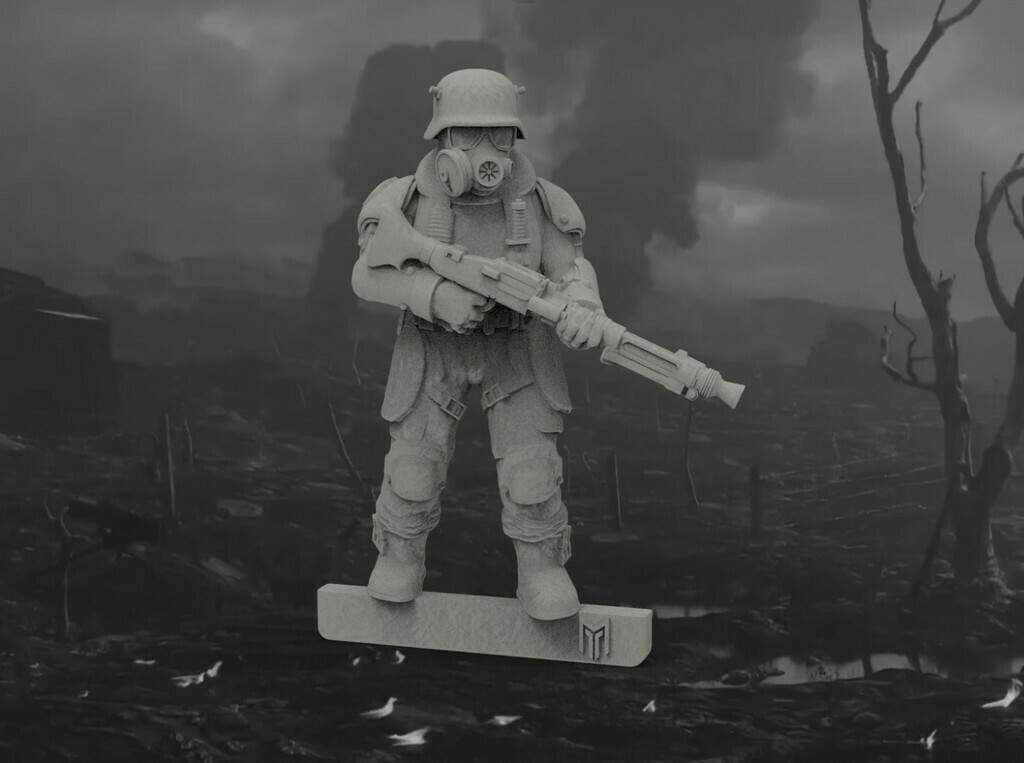 Free 3D file Traitor Guard - Space Solider Mini - Brown Shadow 28mm 💂 ...