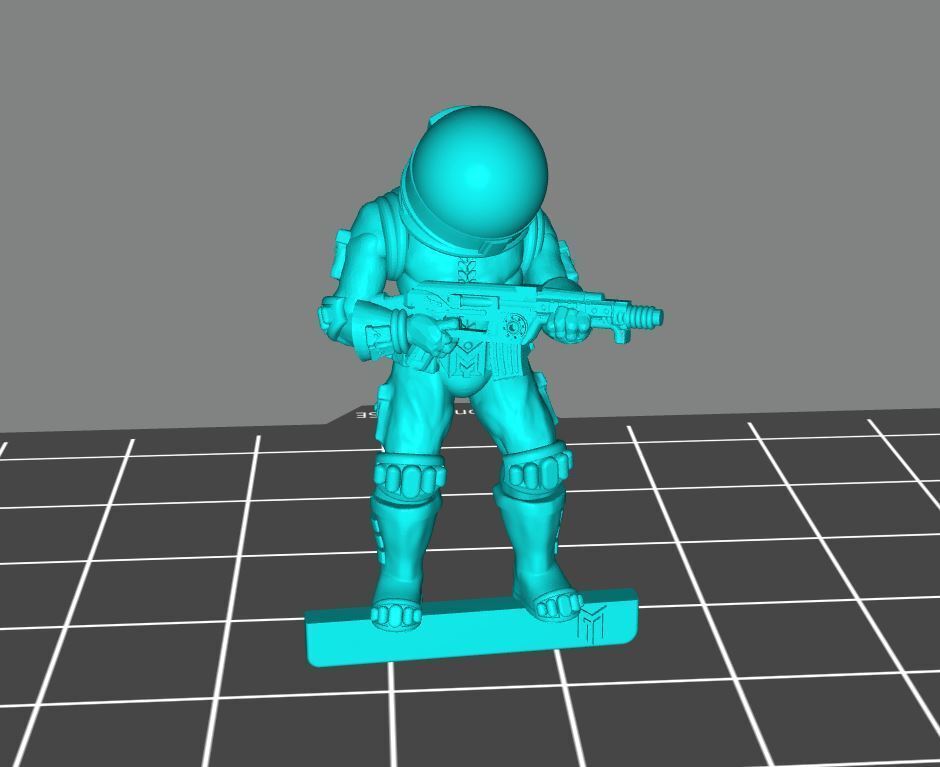 Free STL file Retro Space Man / Vintage 50's Sci-Fi Soldier - 28mm ...