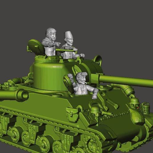 Download free STL file 28mm - OddBall's Sherman Tank - Kelly's Heroes ...