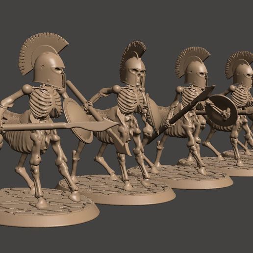 Download free 3D printer templates 28mm - Undead Skeleton Centaur ...