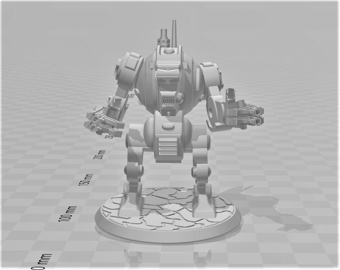 Free STL file Chuck Furibundus Pattern Style Dreadnought - 28mm Robot ...