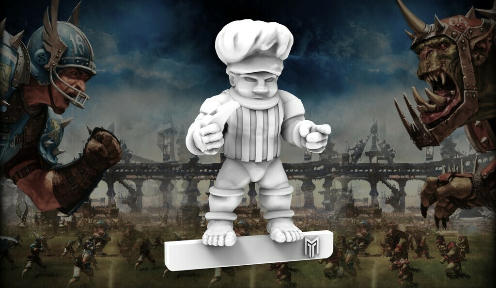 Free 3D file Halfling Chef Ref - Fantasy Blood Sports Referee・3D ...