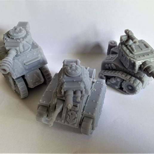 Download free STL file 15mm Scale Ork / Orc Tanks • 3D print model ・ Cults