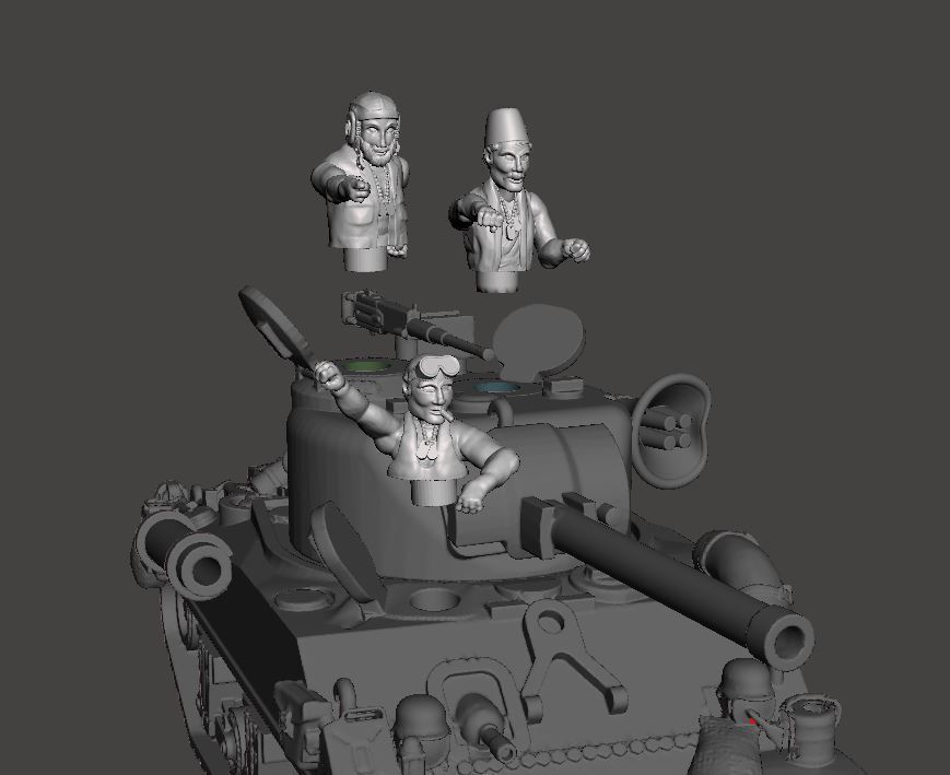 Free STL file 28mm - OddBall's Sherman Tank - Kelly's Heroes 🪖・3D print ...