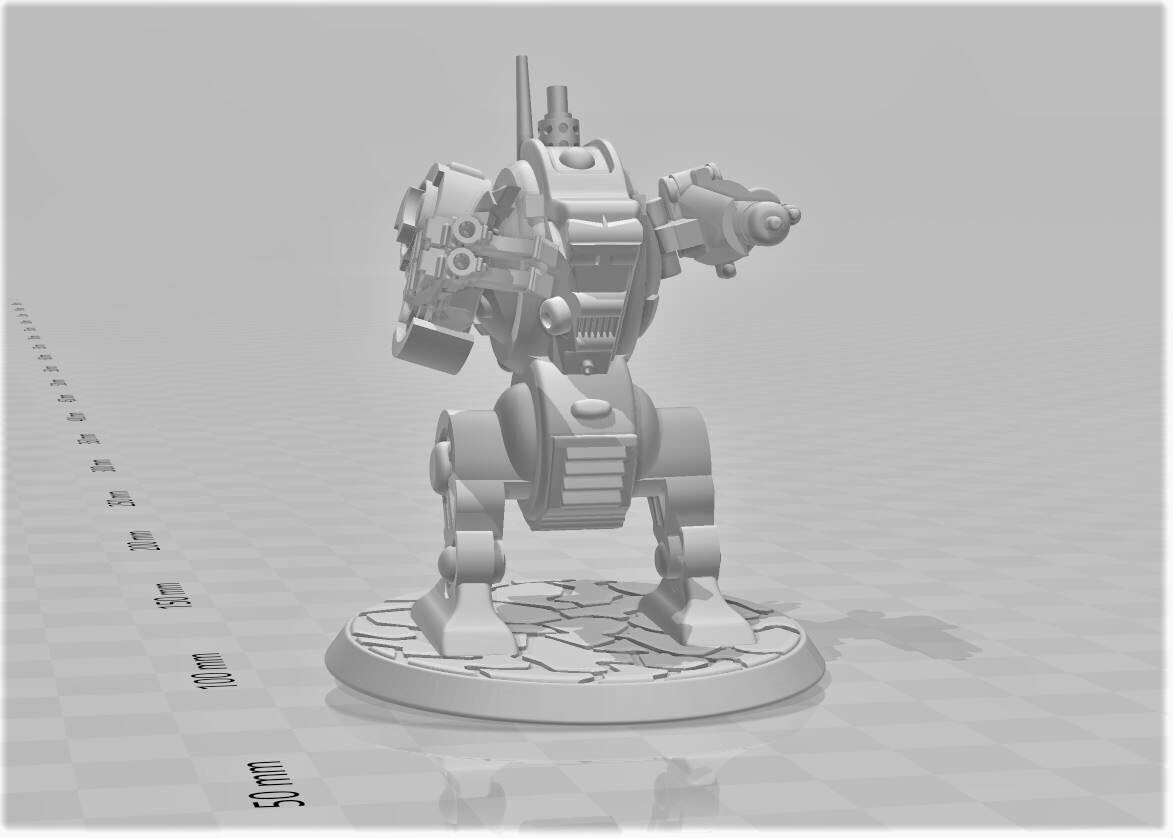 Free STL file Fury Furibundus Pattern Style Dreadnought - 28mm Robot ...