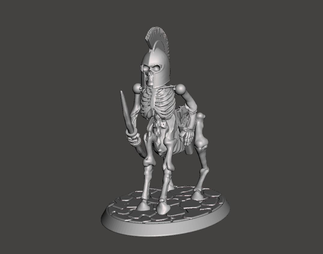 Free STL file 28mm - Undead Skeleton Centaur with Longbow・3D printable ...