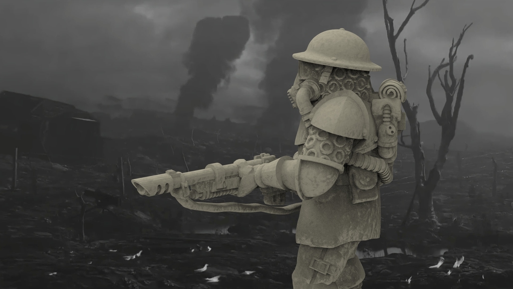 Free 3D file Feudal Guard - Alternate WW1 28mm Miniature 💂・Template to ...
