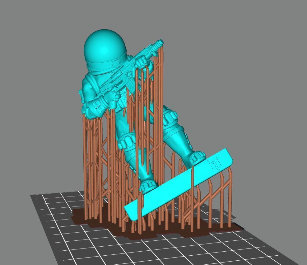 Free STL file Retro Space Man / Vintage 50's Sci-Fi Soldier - 28mm ...