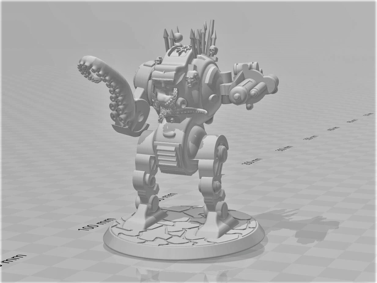 STL-Datei Chaos Furibundus Pattern Style Dreadnought - 28mm Robot Sci ...