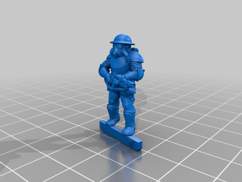 Free 3D file Feudal Guard - Alternate WW1 28mm Miniature 💂・Template to ...