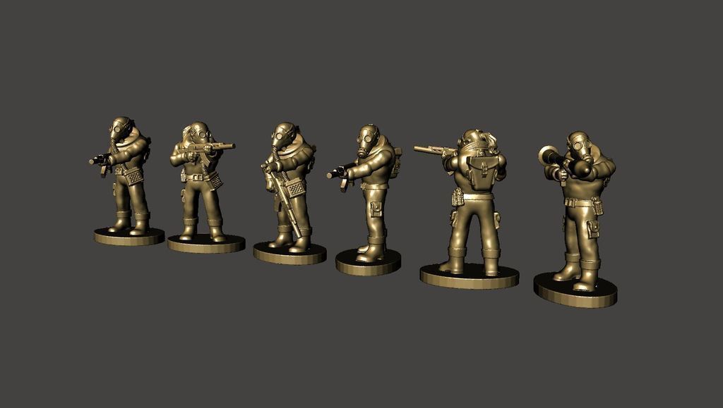 Fichier STL gratuit Fifi Macaffee Cop / Bronze 20mm Dark Future ...