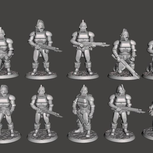 Download free 3D print files 28mm Space Raider Centurion Miniature ・ Cults