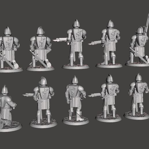 Download free 3D print files 28mm Space Raider Centurion Miniature ・ Cults