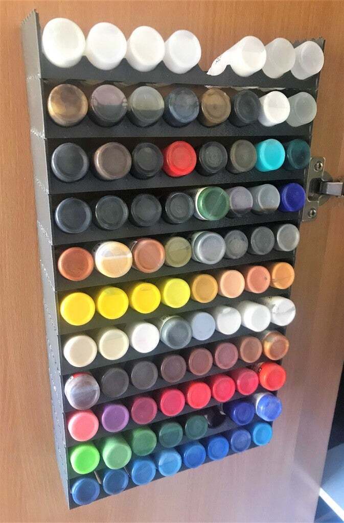 Free STL file Miniatures Paint Dropper bottle Holder / Rack・3D printer ...