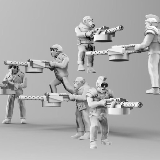 Download free STL file Rear Deck gunner - 20mm - Darkfuture / Gaslands ...