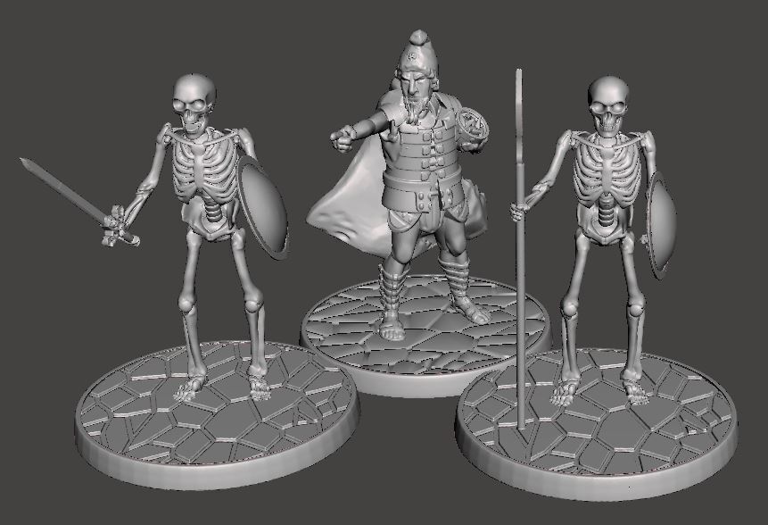 STL-Datei Children of the Hydra Skeleton With Sword - 28mm Miniature ...