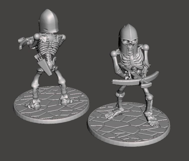 Free STL file 28mm Skeleton Warrior with Crossbow・3D printable model to ...