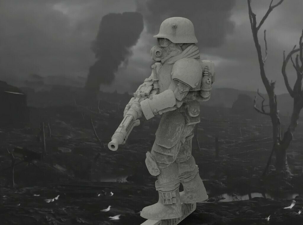 Free 3D file Traitor Guard - Space Solider Mini - Brown Shadow 28mm・3D ...