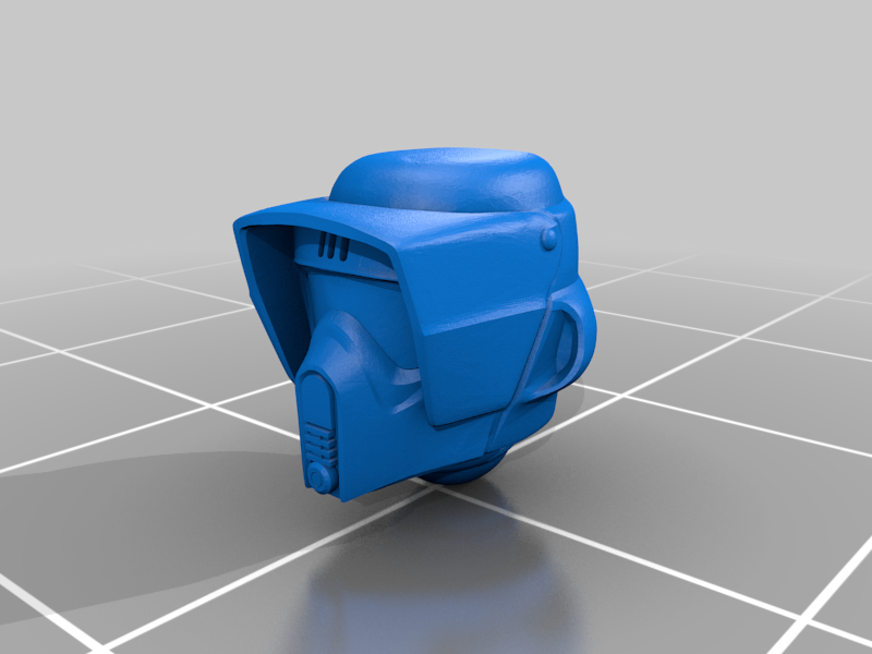 Free 3D file Star Wars Biker Scout Head and Pistol Gun Hand for Mini ...