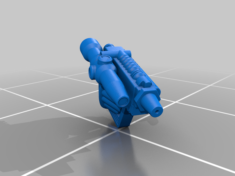 Free 3D file Star Wars Biker Scout Head and Pistol Gun Hand for Mini ...