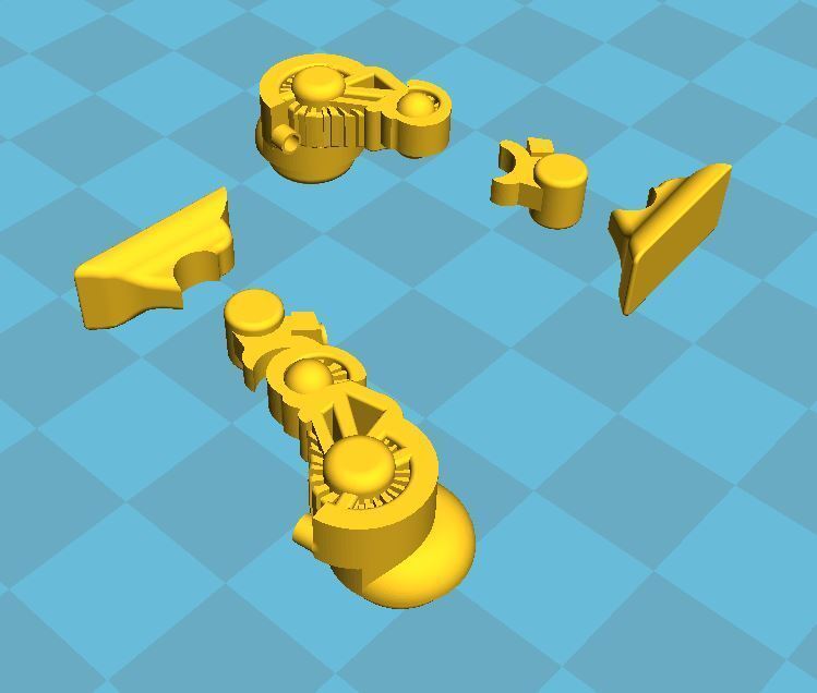Free STL file Modular Legs for Robot Chuck・Template to download and 3D ...