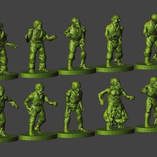 Download free STL file 20mm - DarkFuture / Gaslands - -Zombie • 3D ...