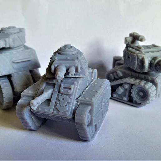 Download free STL file 15mm Scale Ork / Orc Tanks • 3D print model ・ Cults