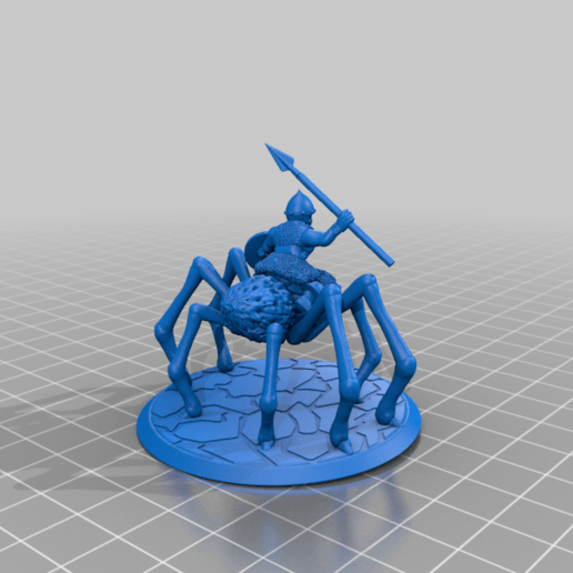 Download free STL file 28mm - Orc / Goblin / Hobgoblin Riding Giant ...