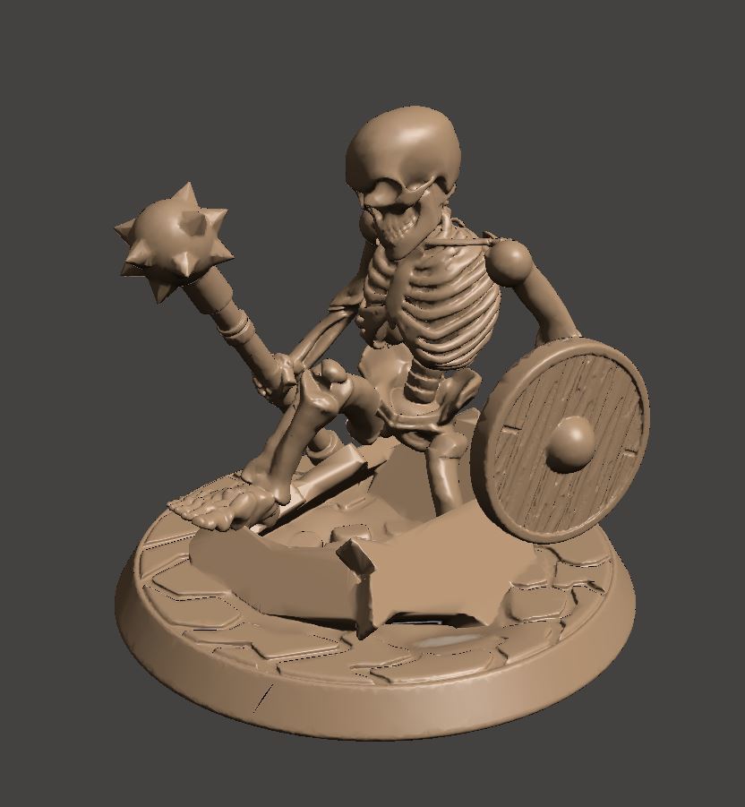 Download free STL file 28mm Undead Skeleton Warriors - Rising from the ...