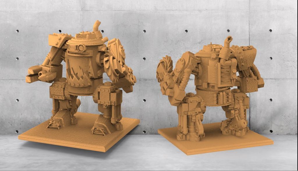 Free STL file Ork Killa Kan Dreadnaught - 15mm HotT 40mm Based 🥫・3D ...
