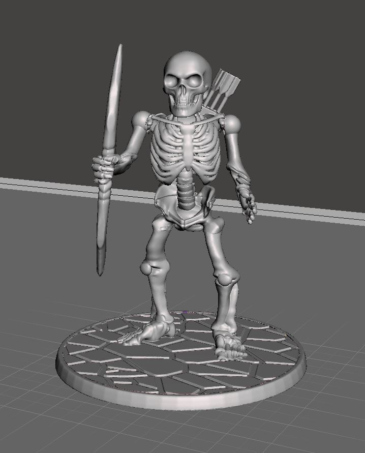 Free STL file 28mm Skeleton Warrior with Longbow 2・3D printable model ...
