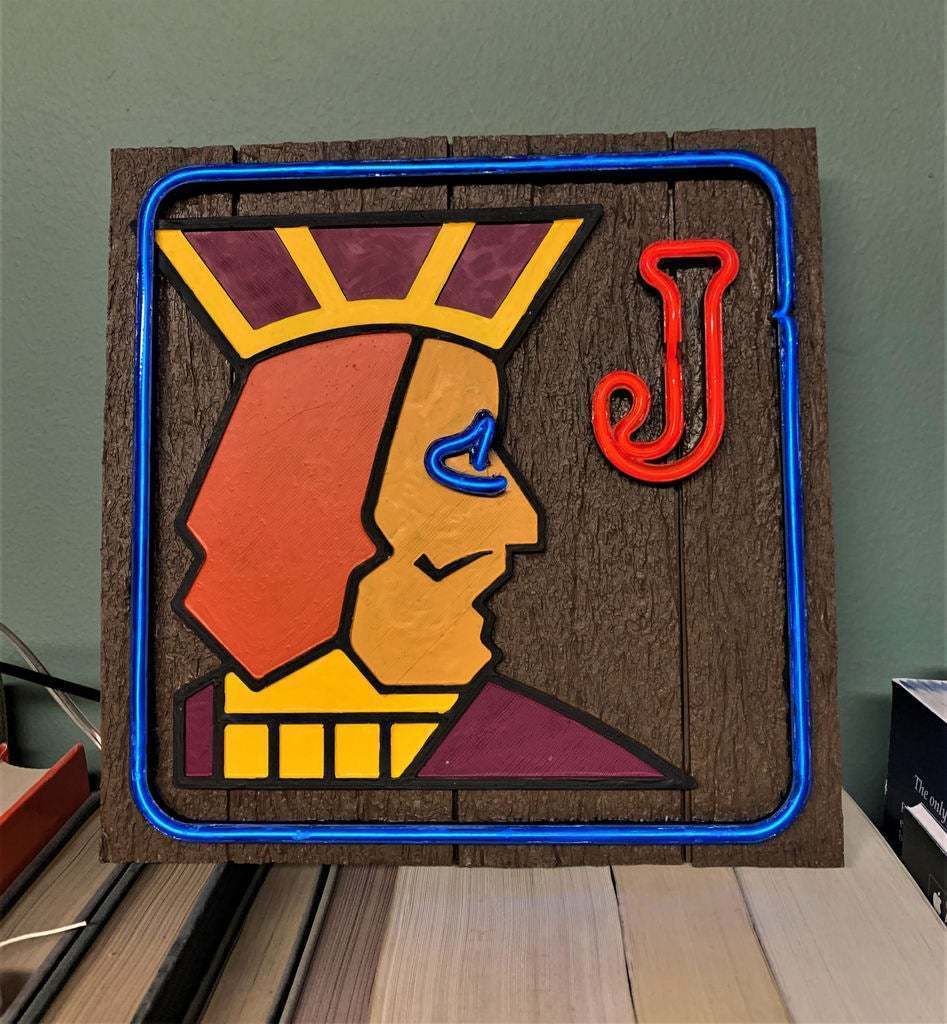 Free STL file Twin Peaks One Eyed Jacks Neon Sign・3D printing template ...