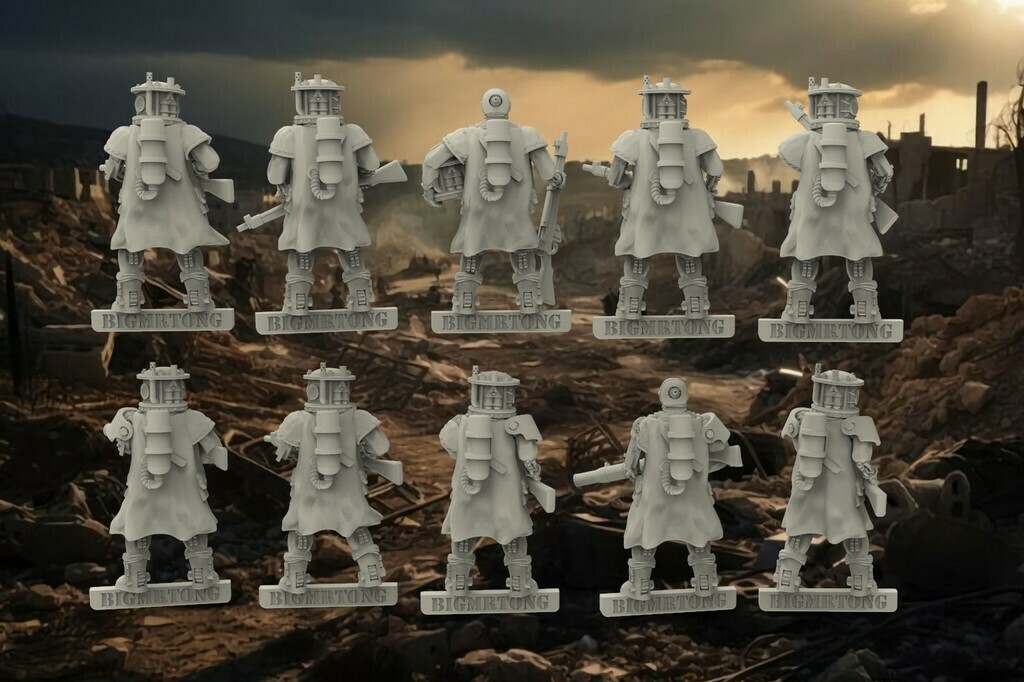 Archivo 3D gratis Guardia auxiliar cibernético agotado - Retro Weird ...