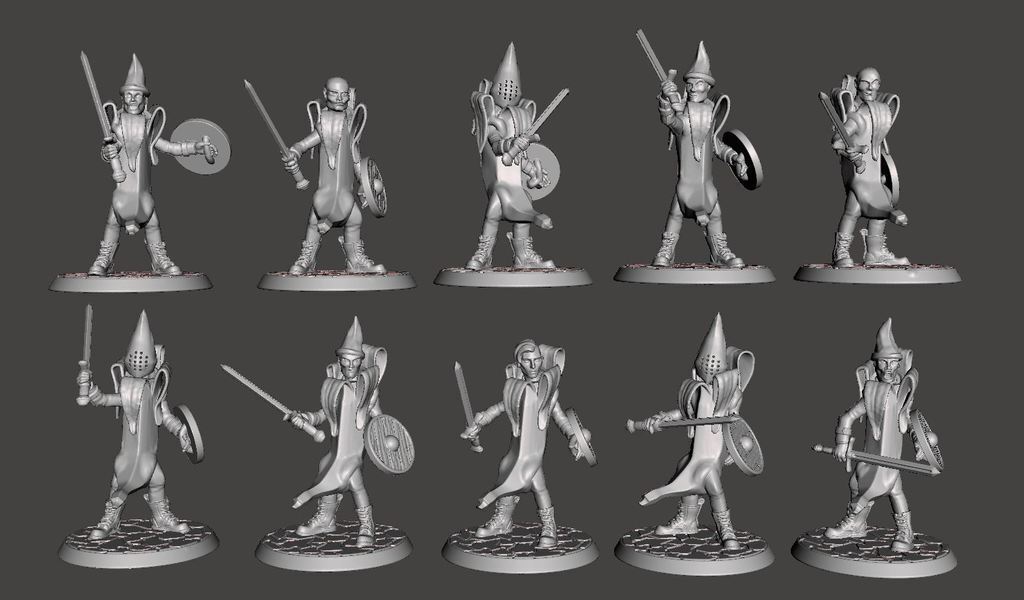 Free STL file 28mm Banana Conscript Cultist - Banana Knight Cult v2 ...