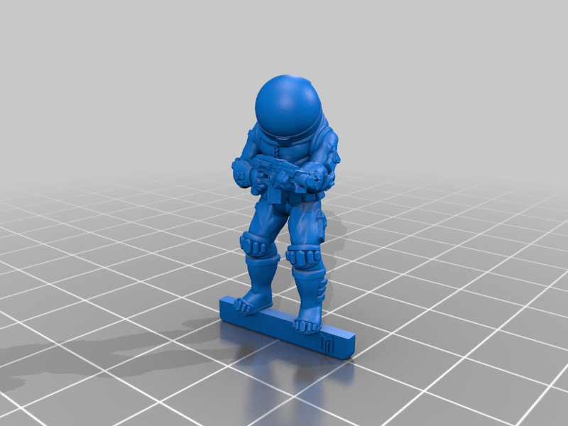 Free STL file Retro Space Man / Vintage 50's Sci-Fi Soldier - 28mm ...
