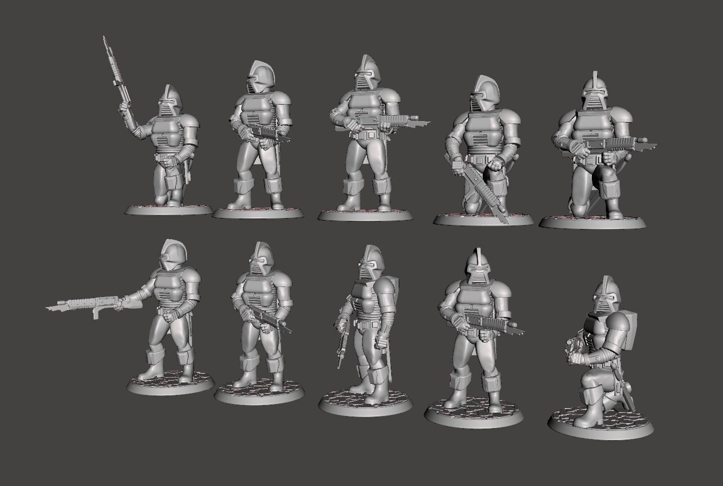 Free STL file 28mm Space Raider Centurion Miniature 🛰・3D print design ...
