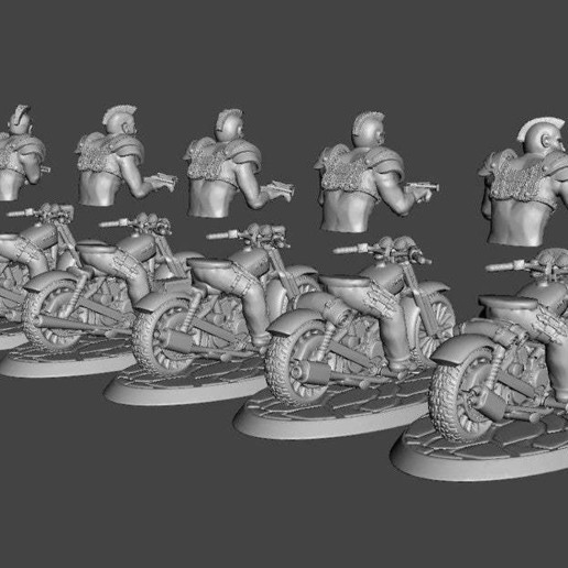 Download free STL 28mm Post Apocalyptic Biker Punk Gang Member - FWW ...