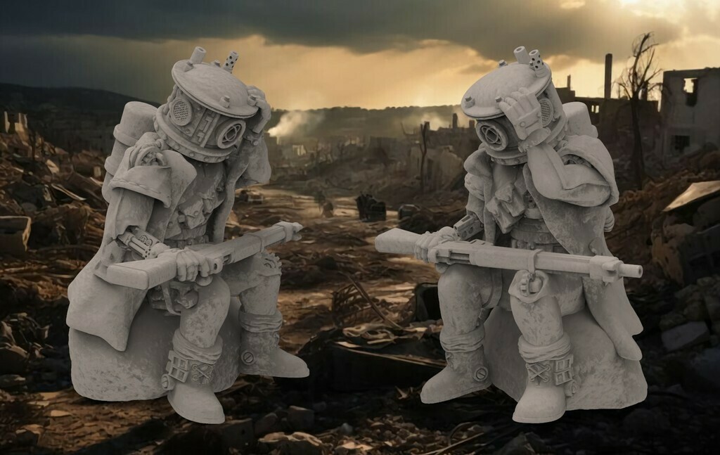 Archivo 3D gratis Guardia auxiliar cibernético agotado - Retro Weird ...