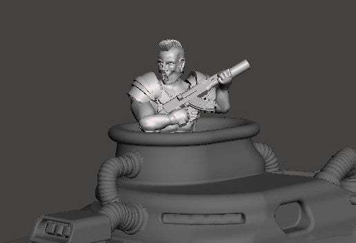 Free STL file 20mm Gaslands Post Apocalyptic Turret Gunner Car Gang ...
