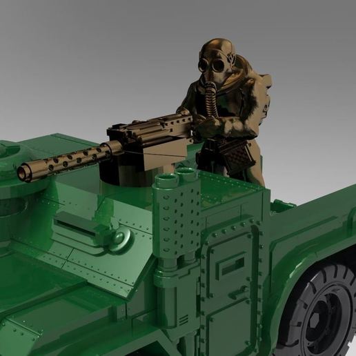Download free STL file Rear Deck gunner - 20mm - Darkfuture / Gaslands ...