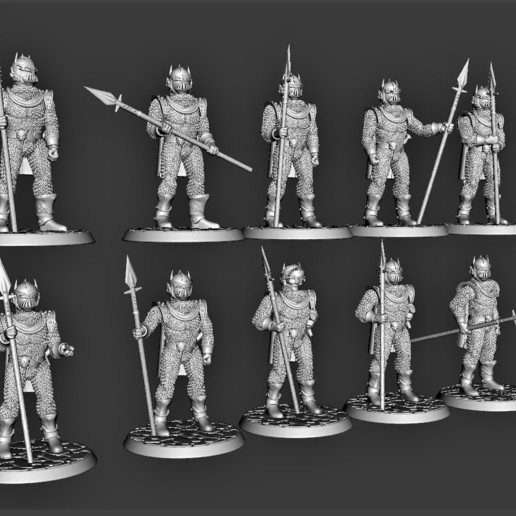 Download free STL files 28mm Miniature Black Town / City Guard - Knight ...