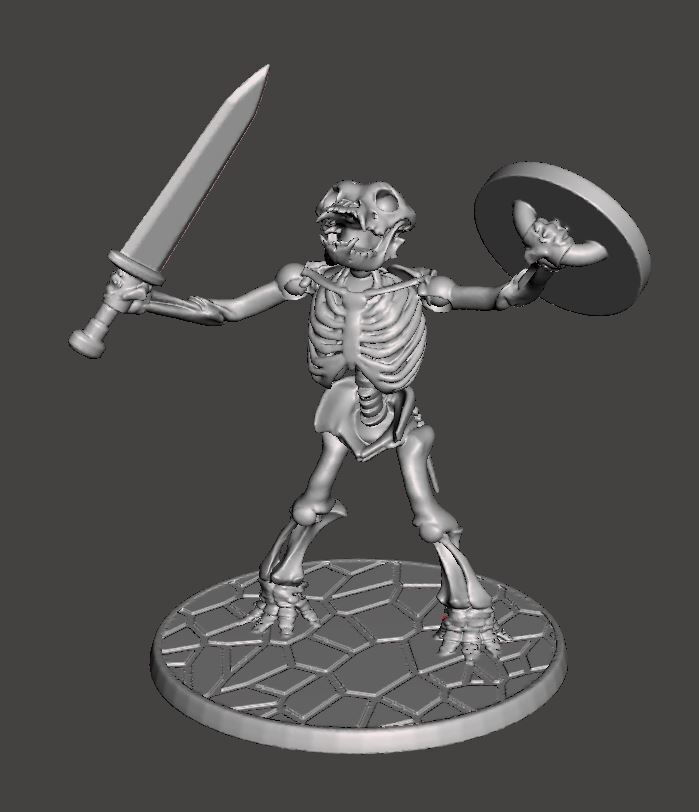 Download free STL file Skeleton Beastman Warriors - Melee Dog Soldiers ...