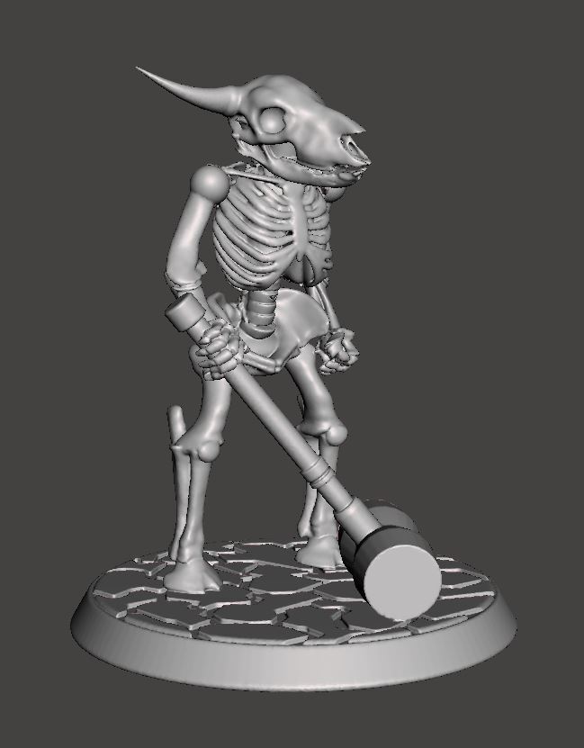 Free STL file Skeleton Beastman Warriors - Melee Bull Brawlers・3D ...